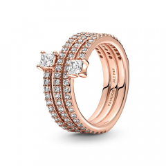 Pandora Ring fur Damen Sparkling Triple Band 189400C01 online kaufen