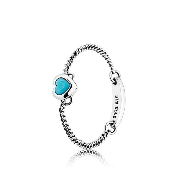 Pandora blue heart ring store