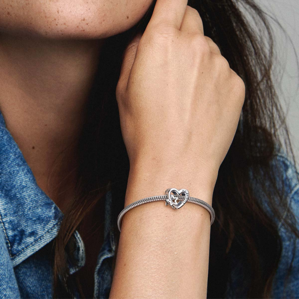 Pandora beaded heart charm store
